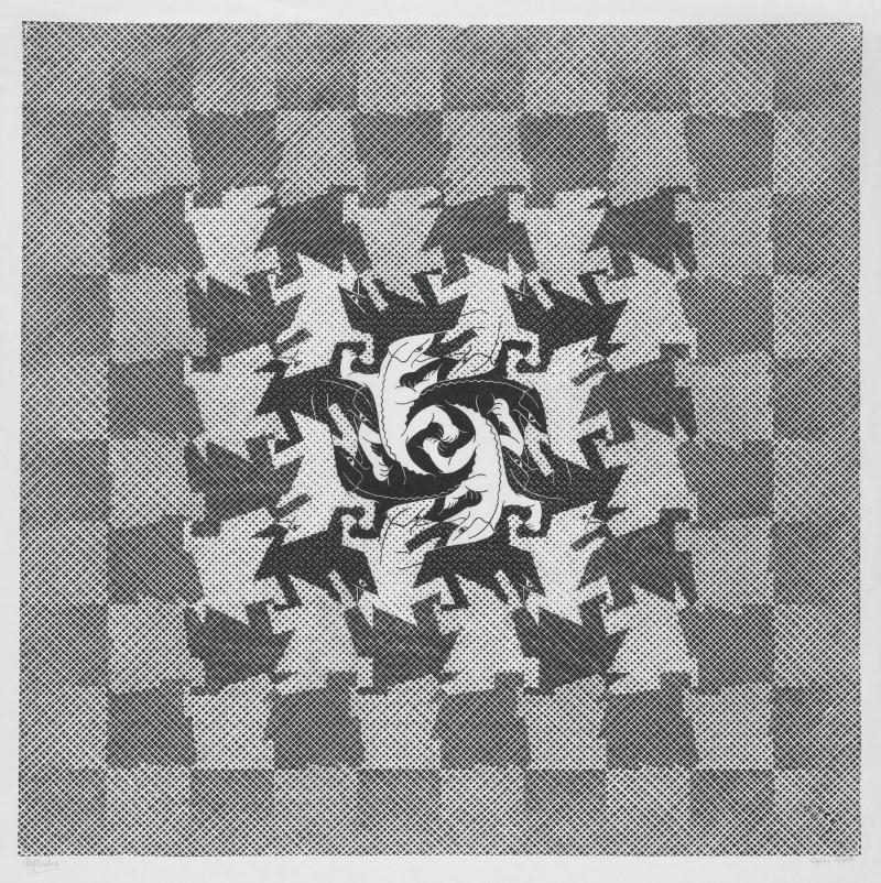 Maurits Cornelis Escher | CIRCLE LIMIT IV (HEAVEN AND HELL) (B./K./L./W ...