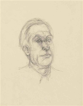 Giacometti Alberto | Portrait de Pierre Reverdy de profil droit (Circa ...
