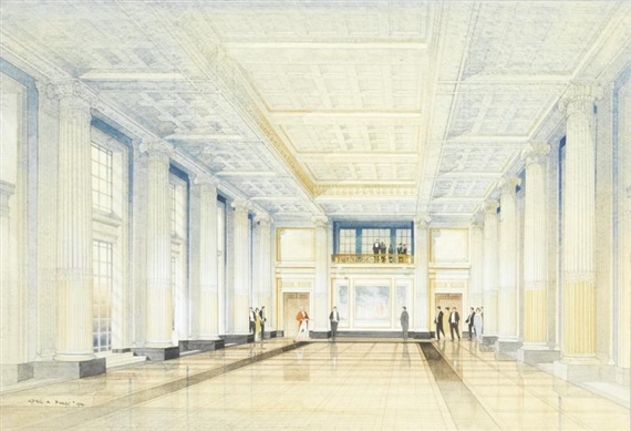 Cyril Arthur Farey | RECEPTION HALL OF THE EXCHANGE BUILDINGS ...