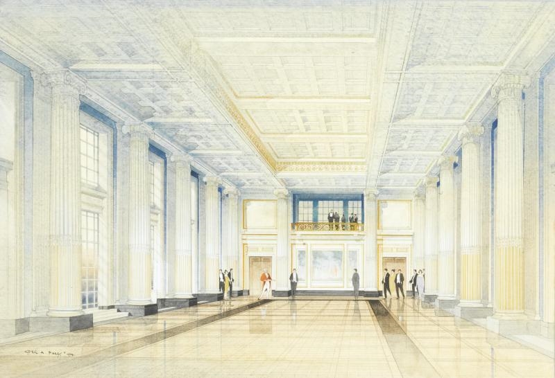 Cyril Arthur Farey | RECEPTION HALL OF THE EXCHANGE BUILDINGS ...