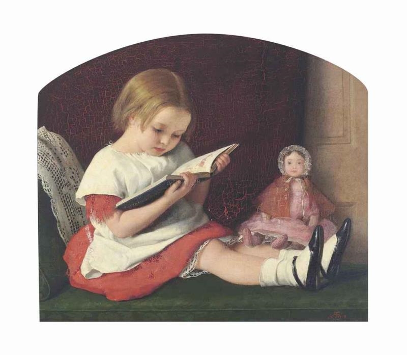 William Charles Thomas Dobson | The Lesson (1858) | MutualArt