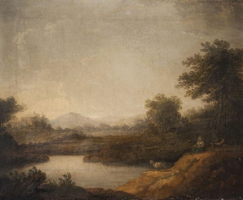 John Crome | Moonlit Norwich river landscape | MutualArt