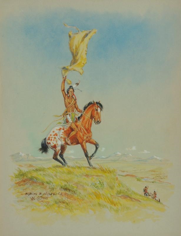 Byron Wolfe | Robe Signal for Buffalo Sighted (1969) | MutualArt
