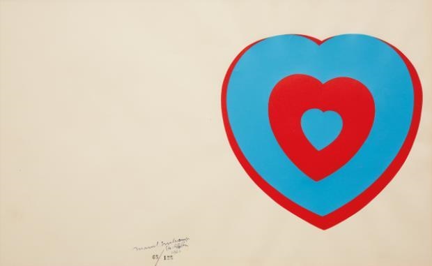 Marcel Duchamp | Coeurs Volants (Fluttering Hearts) (1961) | MutualArt