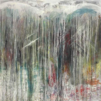 Pat Steir | TROPICAL WATERFALL (1988) | MutualArt