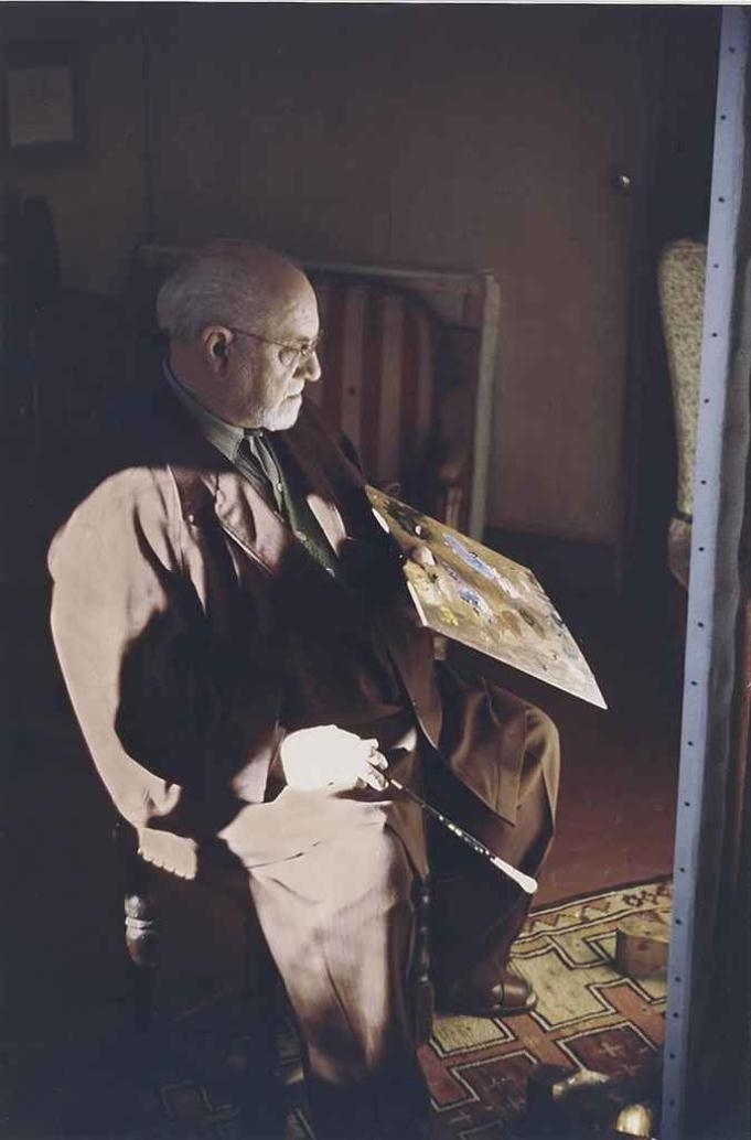 Felix H. Man | Henri Matisse in his studio (1948) | MutualArt
