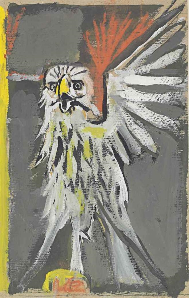Graham Sutherland | Eagle, a study for Coventry Cathedral (Circa 1962 ...