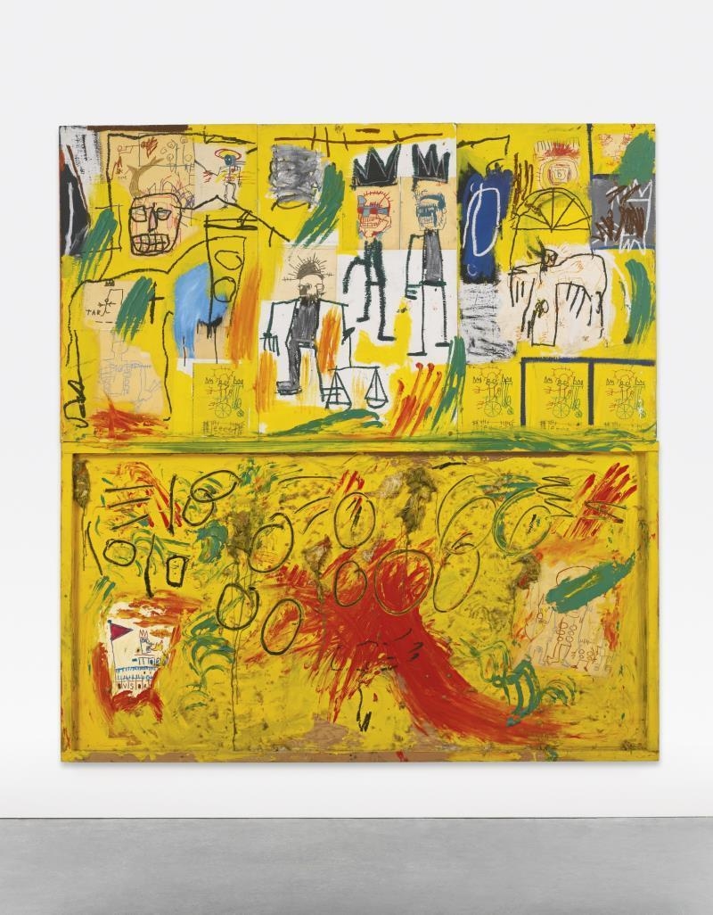 Jean-Michel Basquiat | Untitled (Yellow Tar and Feathers) (1982) | MutualArt