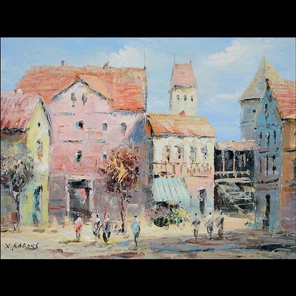 Xavier Rabous | Mediterranean Village | MutualArt