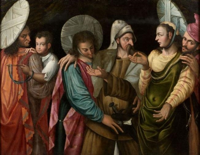 Franco-Flemish School, 17th Century | Scène de la Commedia dell'arte ...
