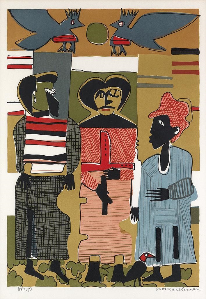 Romare Bearden | Firebirds (1979) | MutualArt