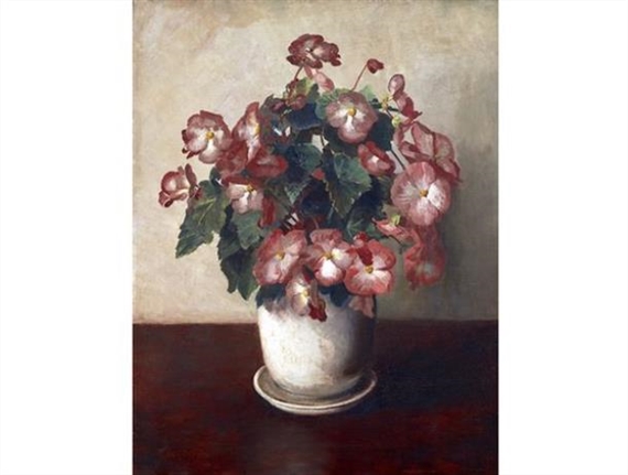 Frans Oerder | Still Life with Begonias | MutualArt