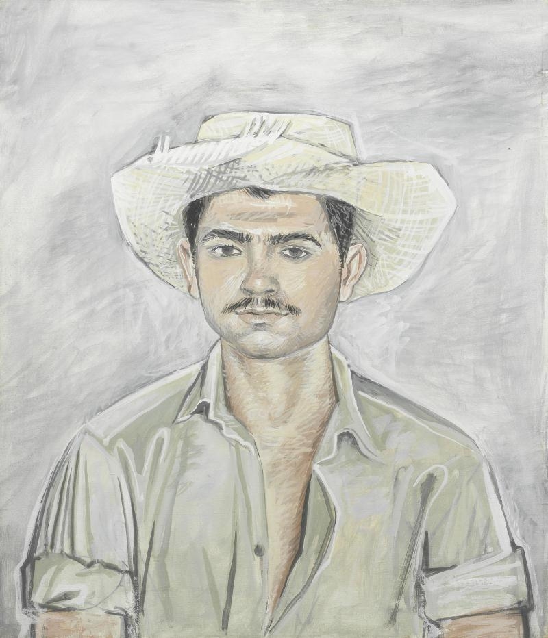 John Craxton | Portrait of a Cretan Fisherman (1960) | MutualArt
