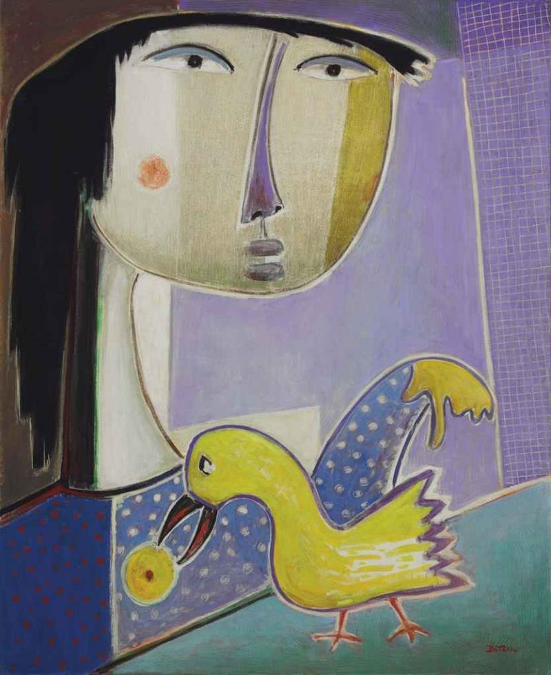 Ángel Botello | 2 Works: Untitled (Woman); Untitled (Girl) (1913 - 1986 ...