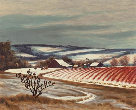 Jerry Bywaters | Light Snow (1942) | MutualArt