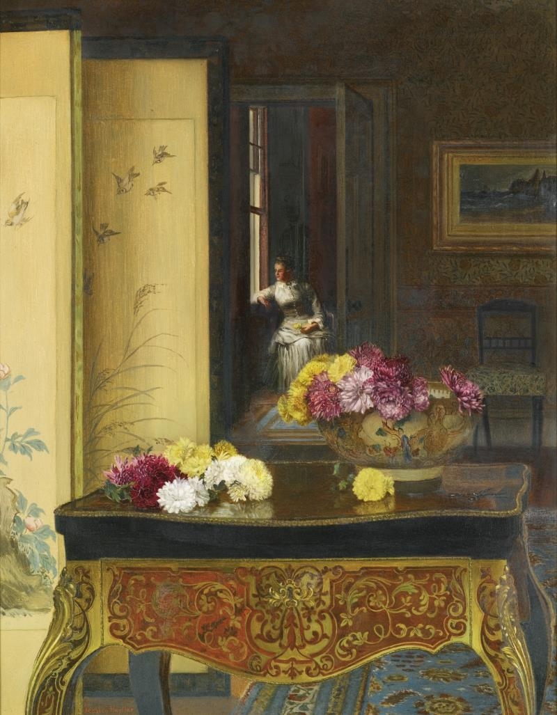 Jessica Hayllar | FAR AWAY THOUGHTS (1885) | MutualArt
