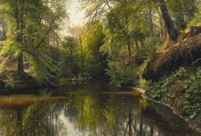 Peder Mork Monsted | Going to Market (1911) | MutualArt