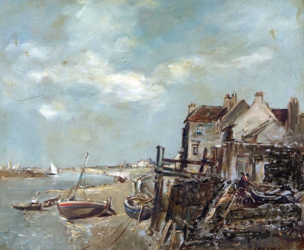 Arthur Edward Davies | Wells Quay | MutualArt