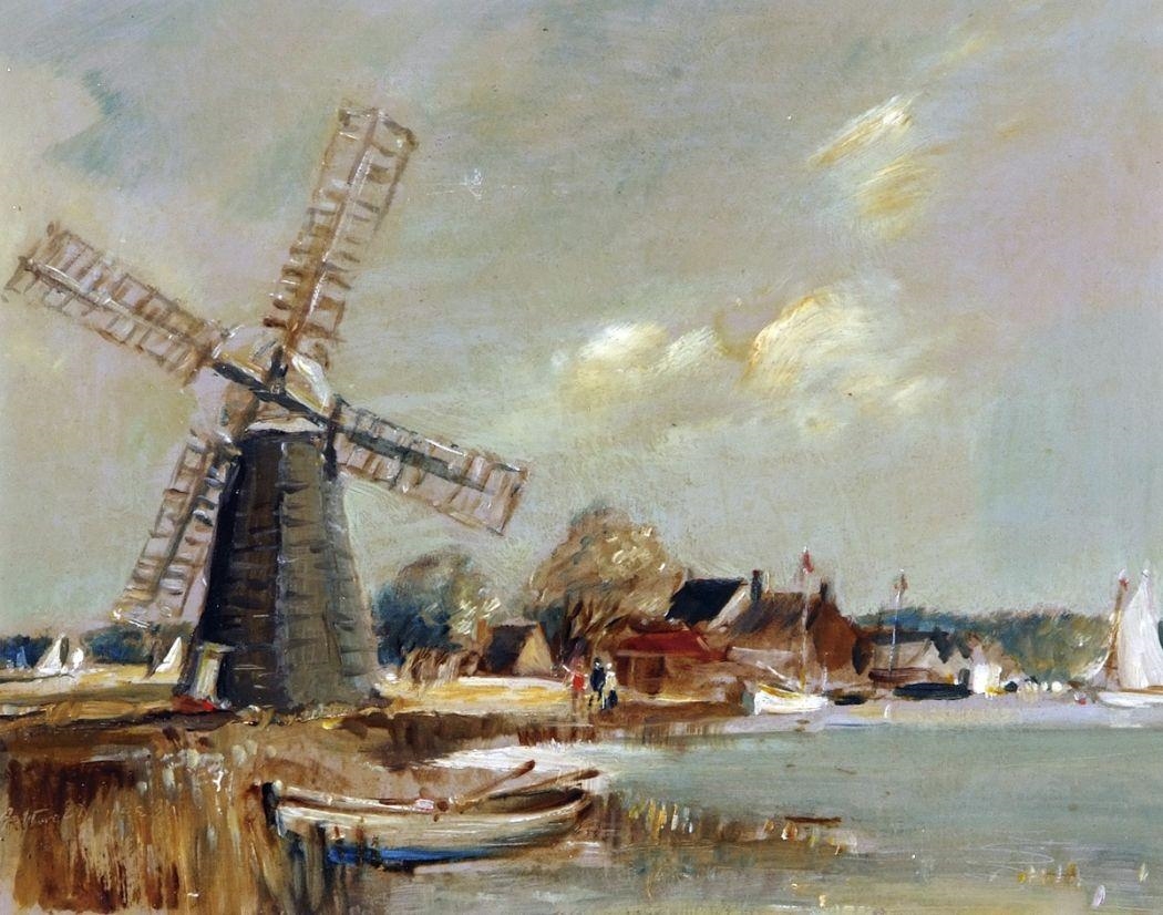 Arthur Edward Davies | Horning Mill | MutualArt