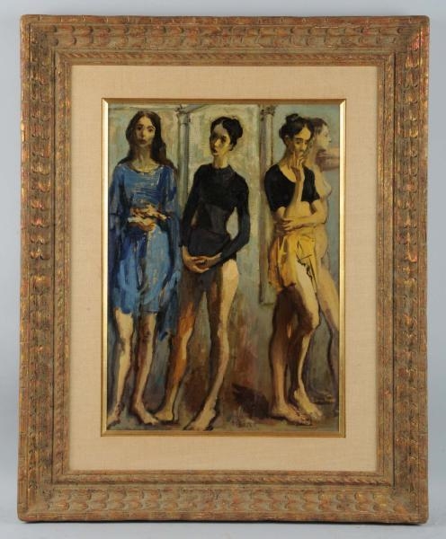 Moses Soyer | four dancers (1958) | MutualArt