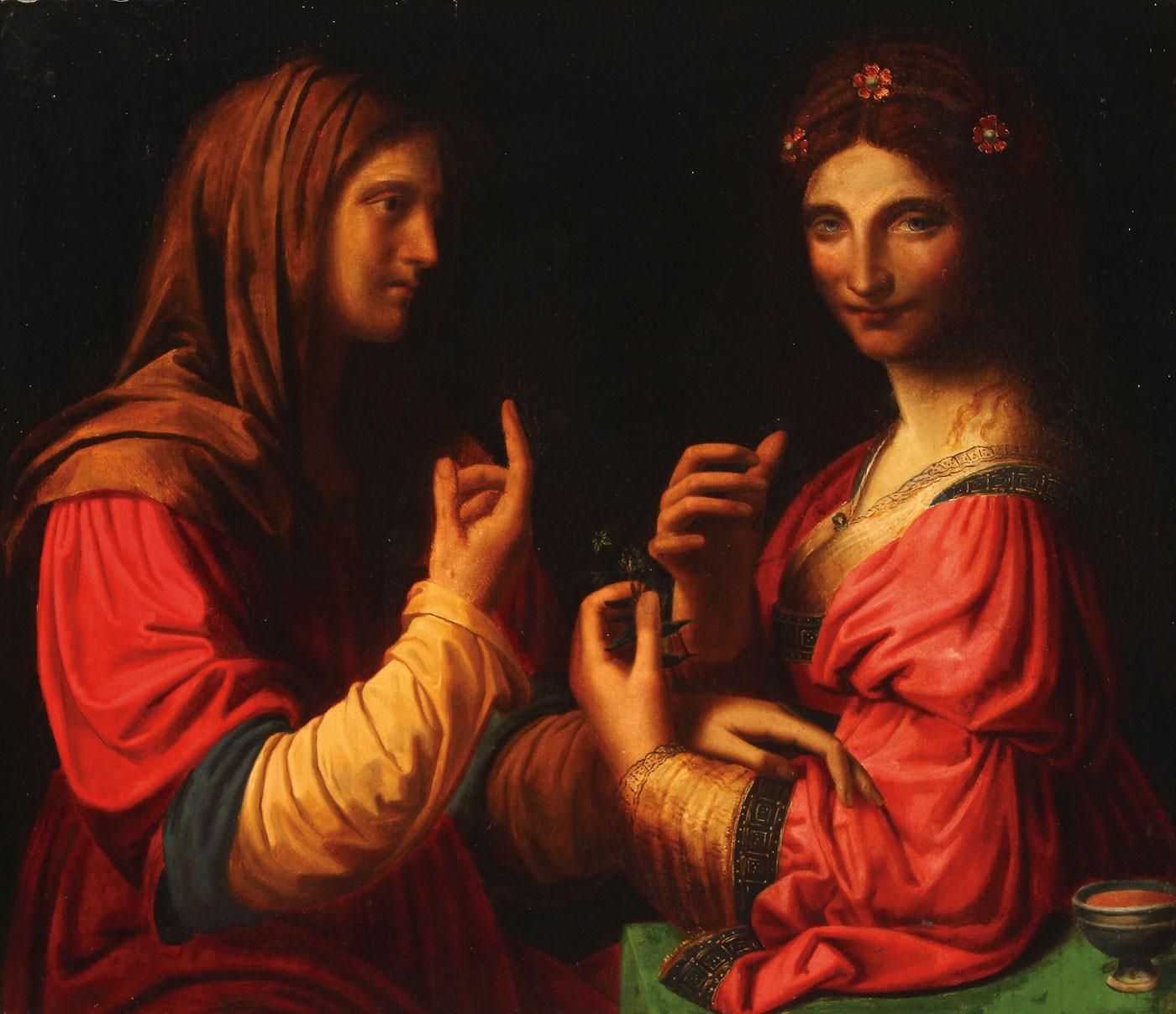 Bernardino Luini | Vanity and Modesty | MutualArt