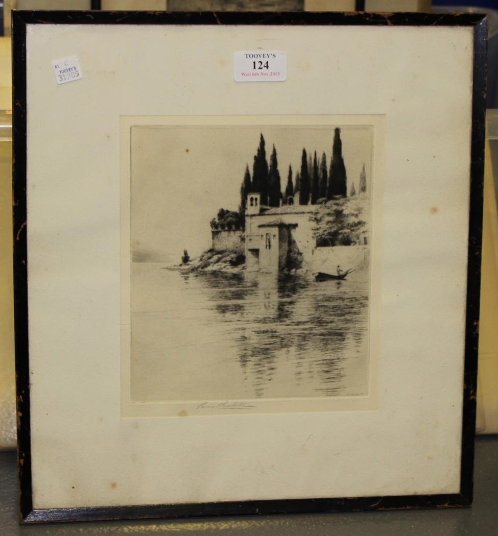 Percival Gaskell | Italian Lake Scene | MutualArt