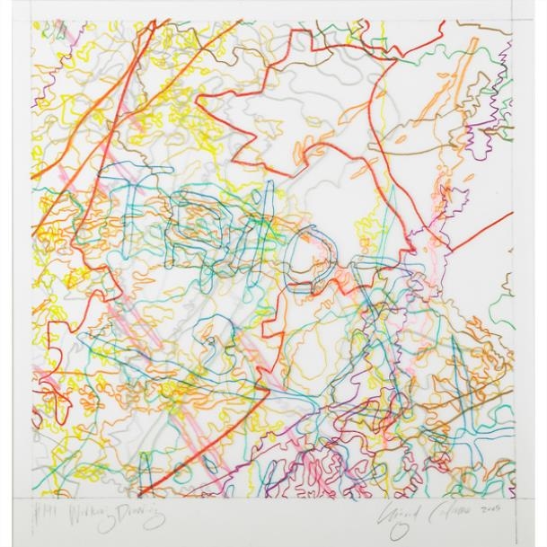 Ingrid Calame | #219 DRAWING (TRACING UP TO L.A. RIVER) (2005) | MutualArt