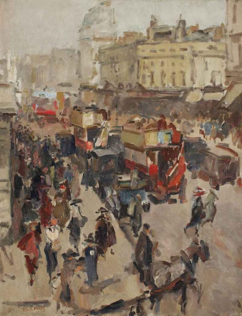 Isaac Israëls | Regent Street, London (1913 - 1914) | MutualArt