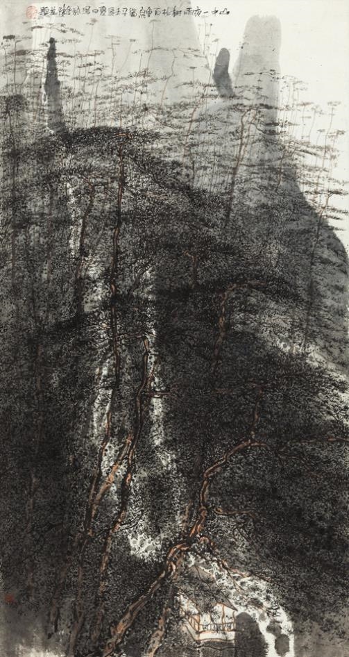 Zhu Daoping | AUSPICIOUS AUTUMN MOUNTAIN & PAINTING OF A RIVER BANK ...
