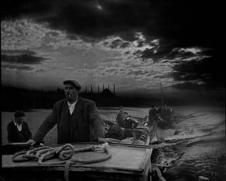 Ara Güler | KUMKAPI FISHERMEN RETURNING TO PORT IN THE FIRST LIGHT OF ...