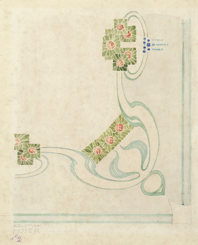 Koloman Moser | MUSTER EINER KACHEL (A DESIGN FOR A TILE) | MutualArt