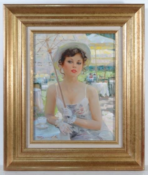 Konstantin Razumov | Café in the Bagatelle garden | MutualArt