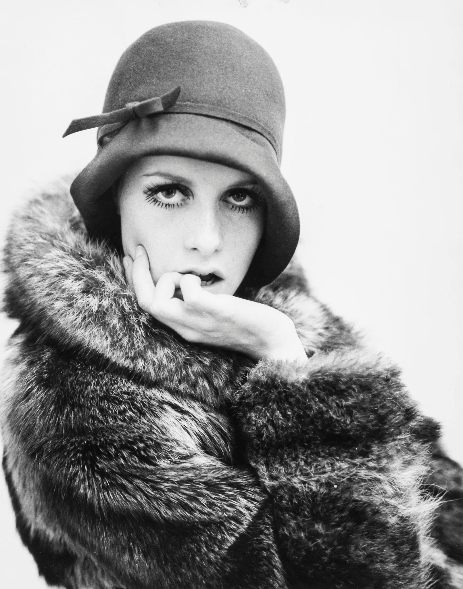 Terry Fincher | Twiggy in Fur (1966) | MutualArt