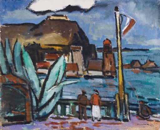 Ernst Mollenhauer | Am Hafen Von Collioure (1952) | MutualArt