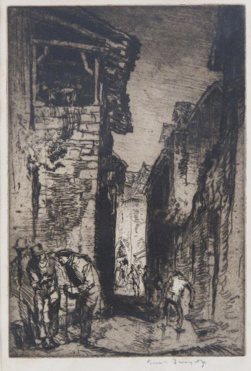 Frank William Brangwyn | A Street in Cirq, no.2 (Gaunt 197) (1912 ...