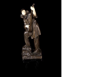 Demetre H. Chiparus | Pierrot à la mandoline | MutualArt