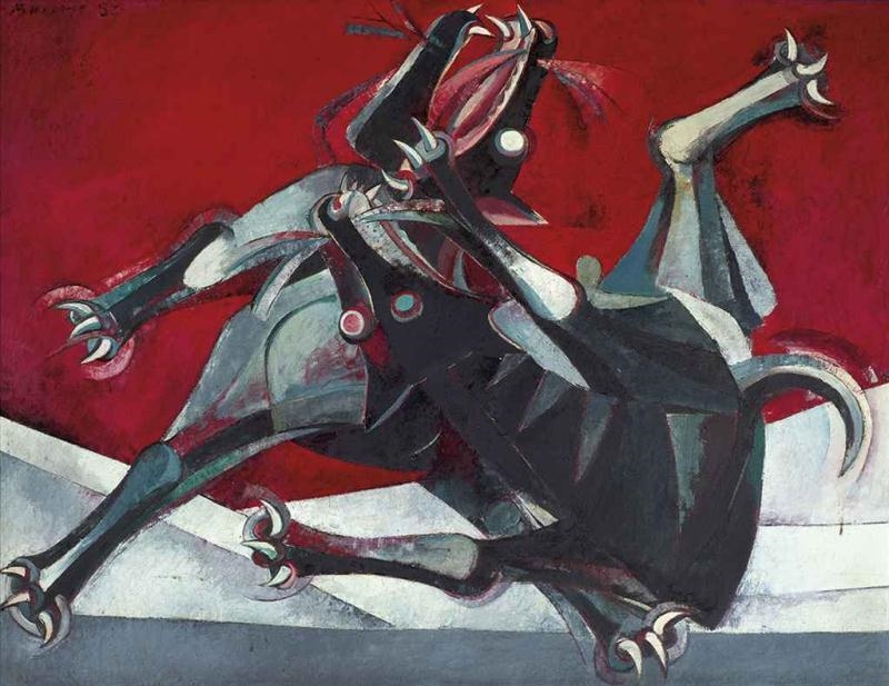 Ang Kiukok | Dogfight (1982) | MutualArt