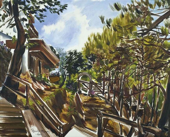Federico Aguilar Alcuaz | Landscape in Baguio (1987) | MutualArt