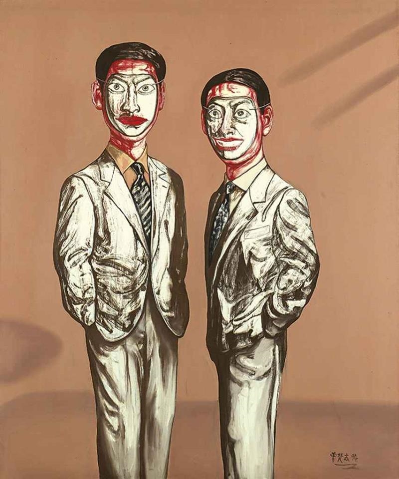 Zeng Fanzhi | Mask Series No. 26 (1995) | MutualArt