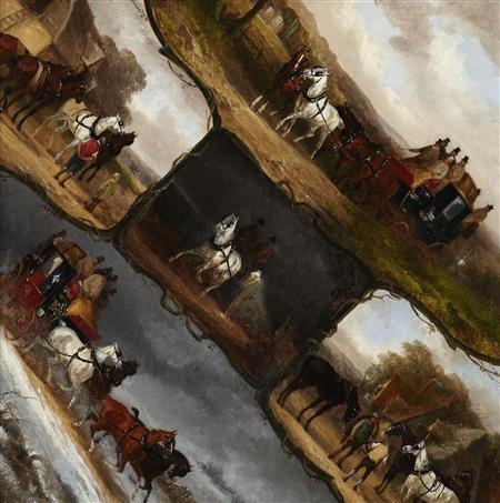 William Joseph Shayer | STAGECOACH IN THE SNOW | MutualArt