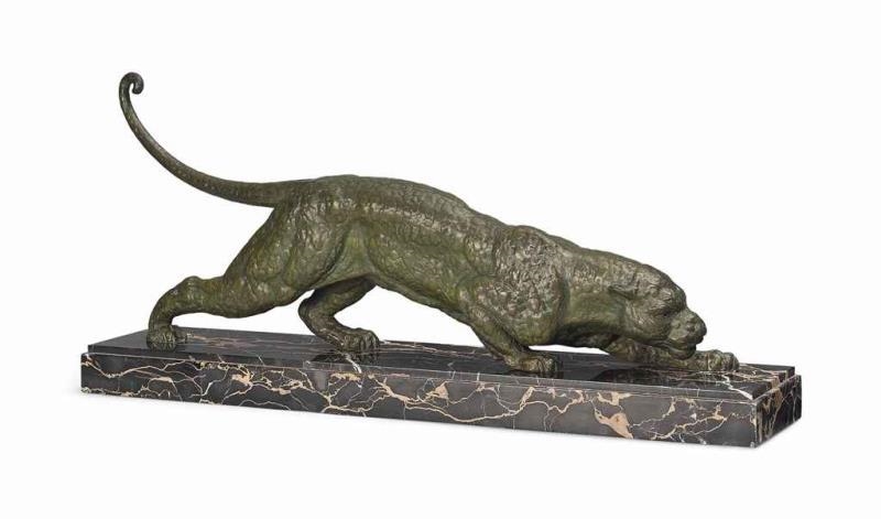 Demétre H. Chiparus | Cold-Painted Spelter Model of a Panther (1930 ...