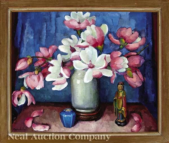 Marie Atkinson Hull | Rose Magnolias (Magnolia Japonica) (1945) | MutualArt