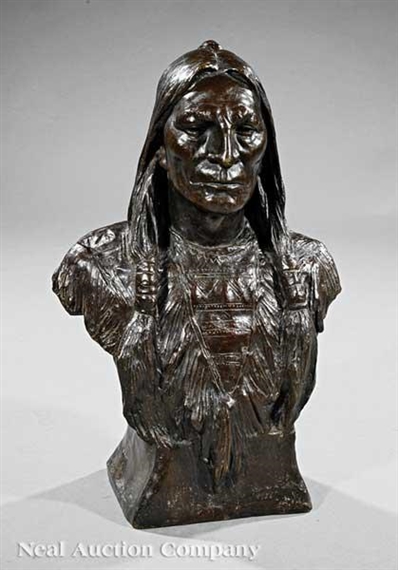 Max Bachmann | Bust of an Indian (1902) | MutualArt