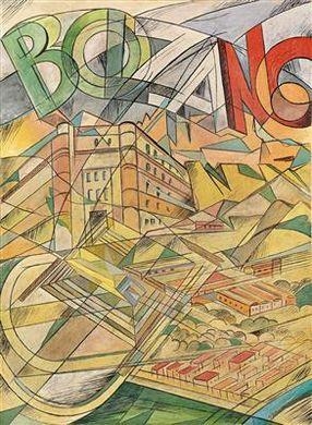 Uberto Bonetti | Aerovista di Bolzano (1930s) | MutualArt