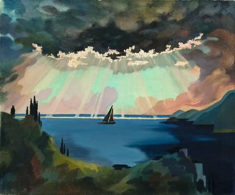Fritz Stuckenberg | SEGELBOOT VOR BORKUM (1927) | MutualArt