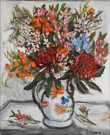 Margaret Preston | Interior with Australian Wildflowers | MutualArt