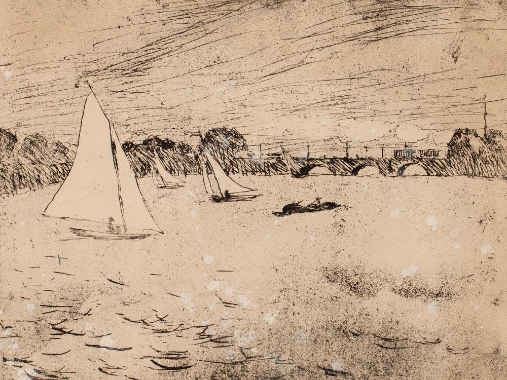 Emil Nolde | Hamburg Alster Pond (1910) | MutualArt