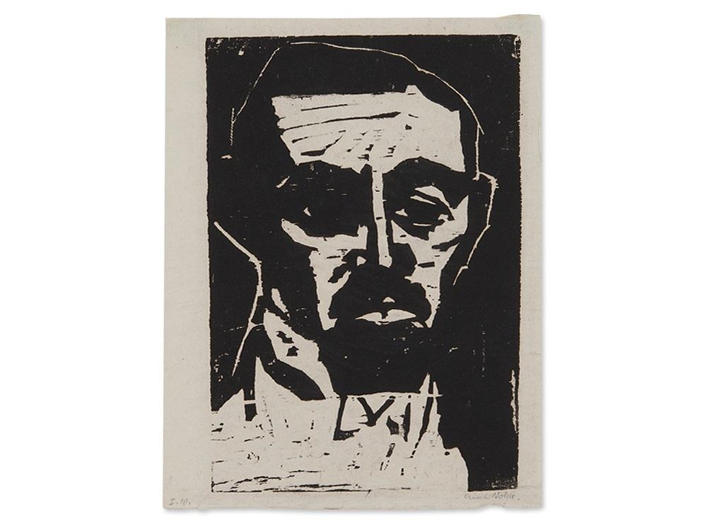 Emil Nolde | Portrait of Dr. Leber (1912) | MutualArt