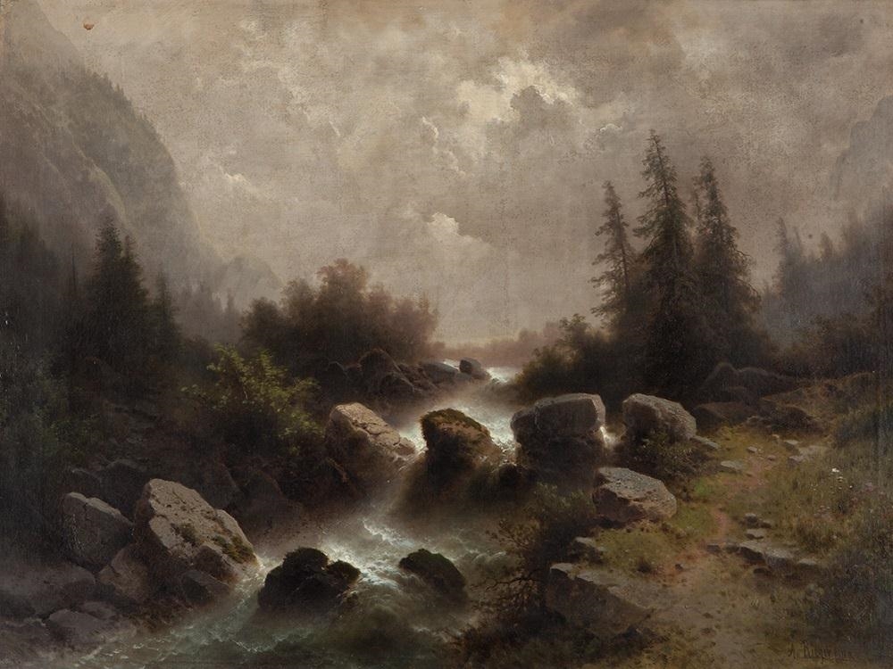 Albert Rieger | Winter an der alten Kapelle | MutualArt