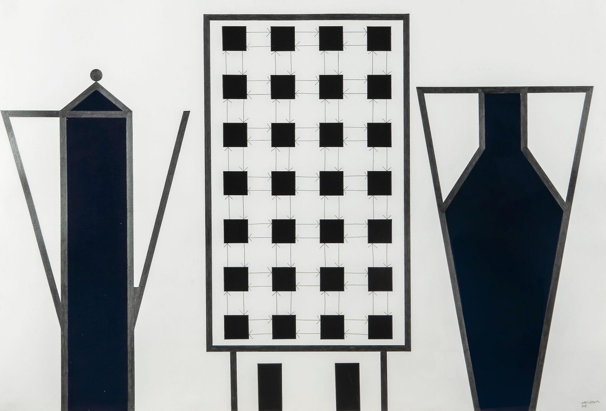 Stephen Willats | 2 works; Conceptual Tower Series (1988) | MutualArt